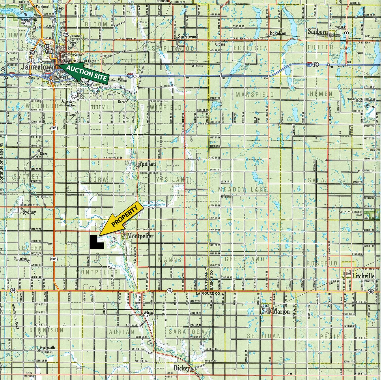 NORTH DAKOTA LAND AUCTION 480+/- ACRES OFFERED IN 3 TRACTS OR IN ...